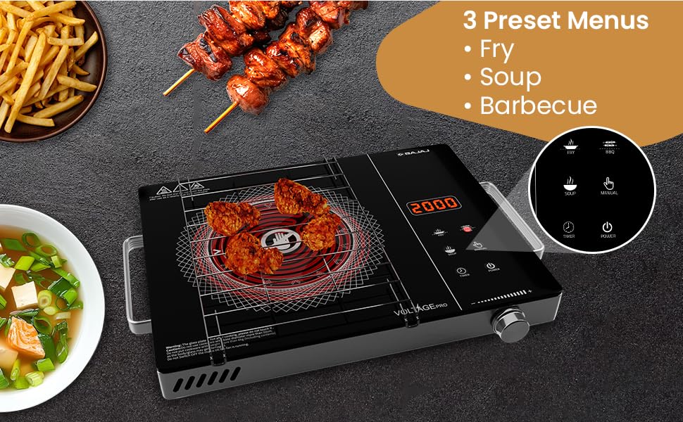 Bajaj Infrared Induction IRX 2200W – Aspire & Innovative Webstore